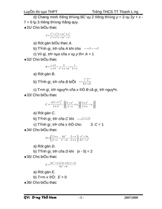 Bai tap ve can thuc bac hai | DOC