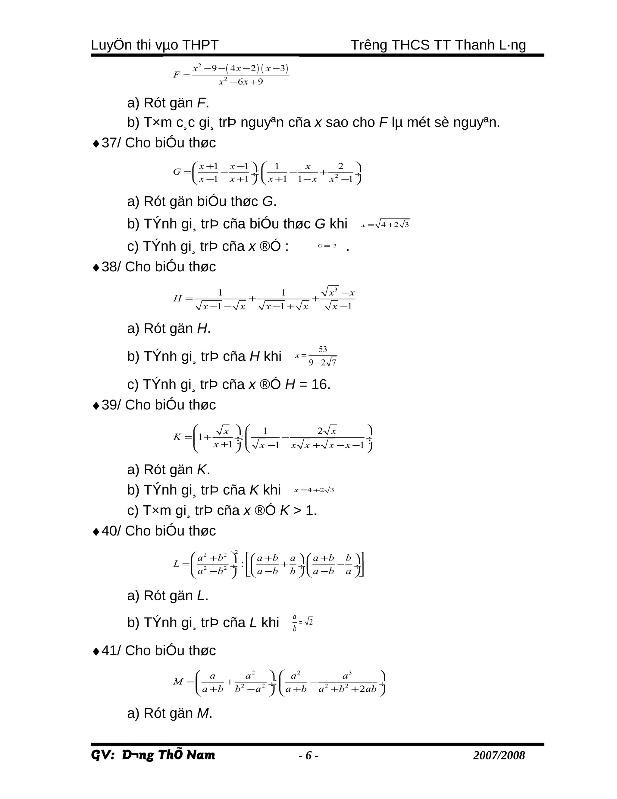 Bai tap ve can thuc bac hai | PDF