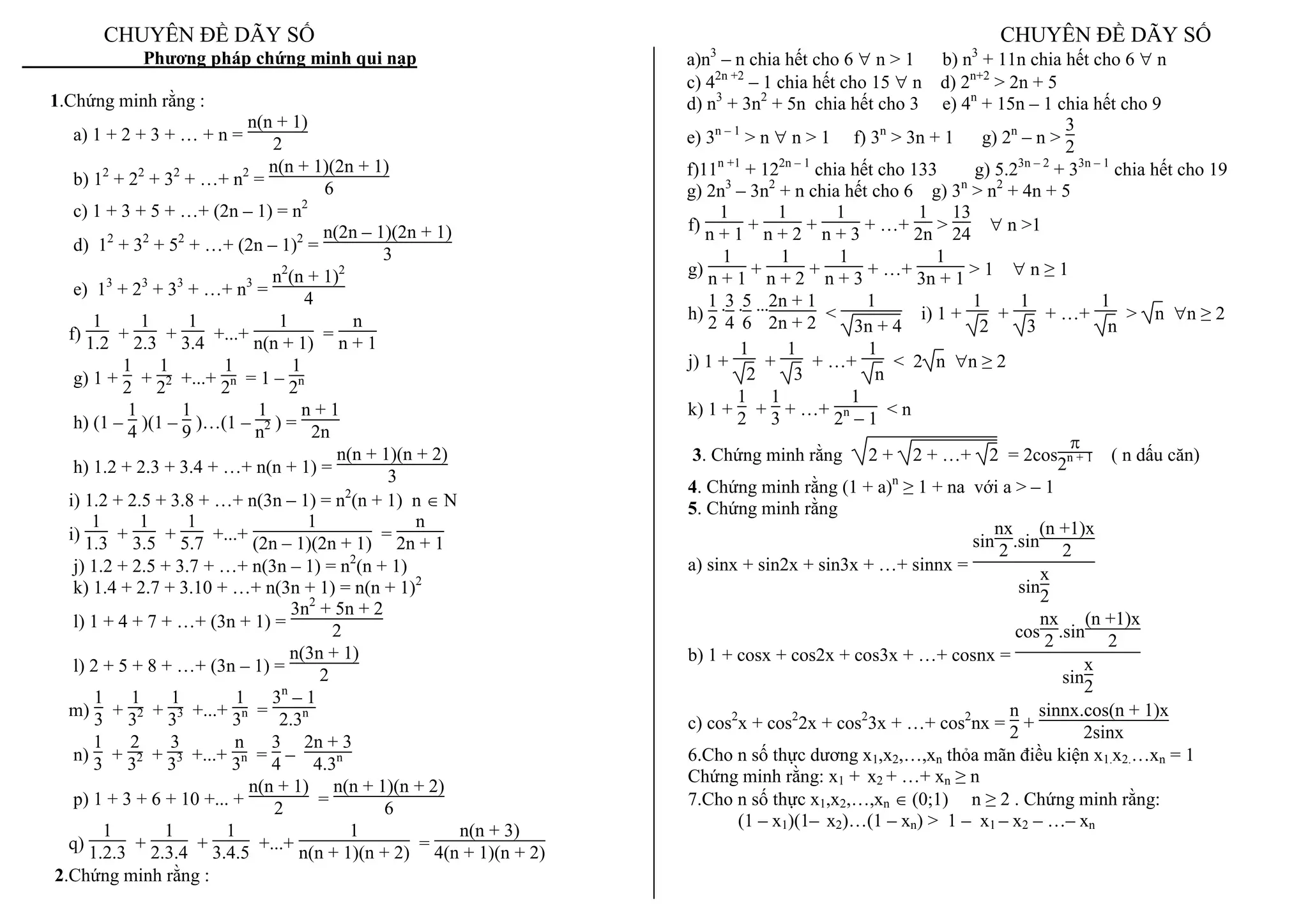 Bai tap ve day so | PDF