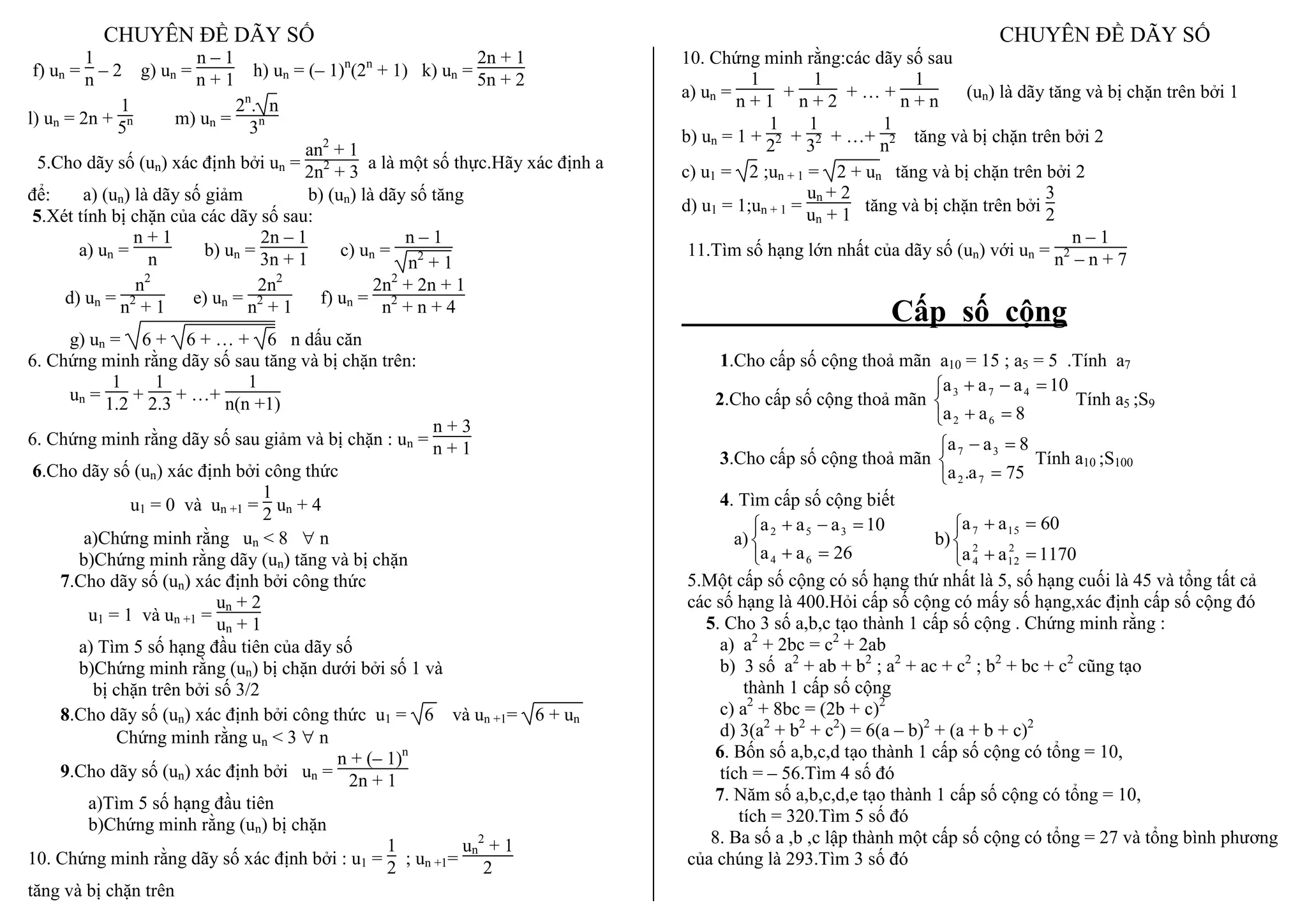 Bai tap ve day so | PDF