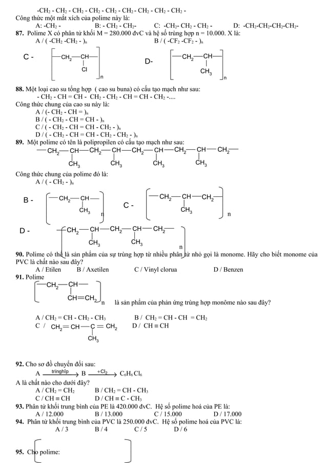 Bai tap ve hidrocacbon cuc hay | PDF