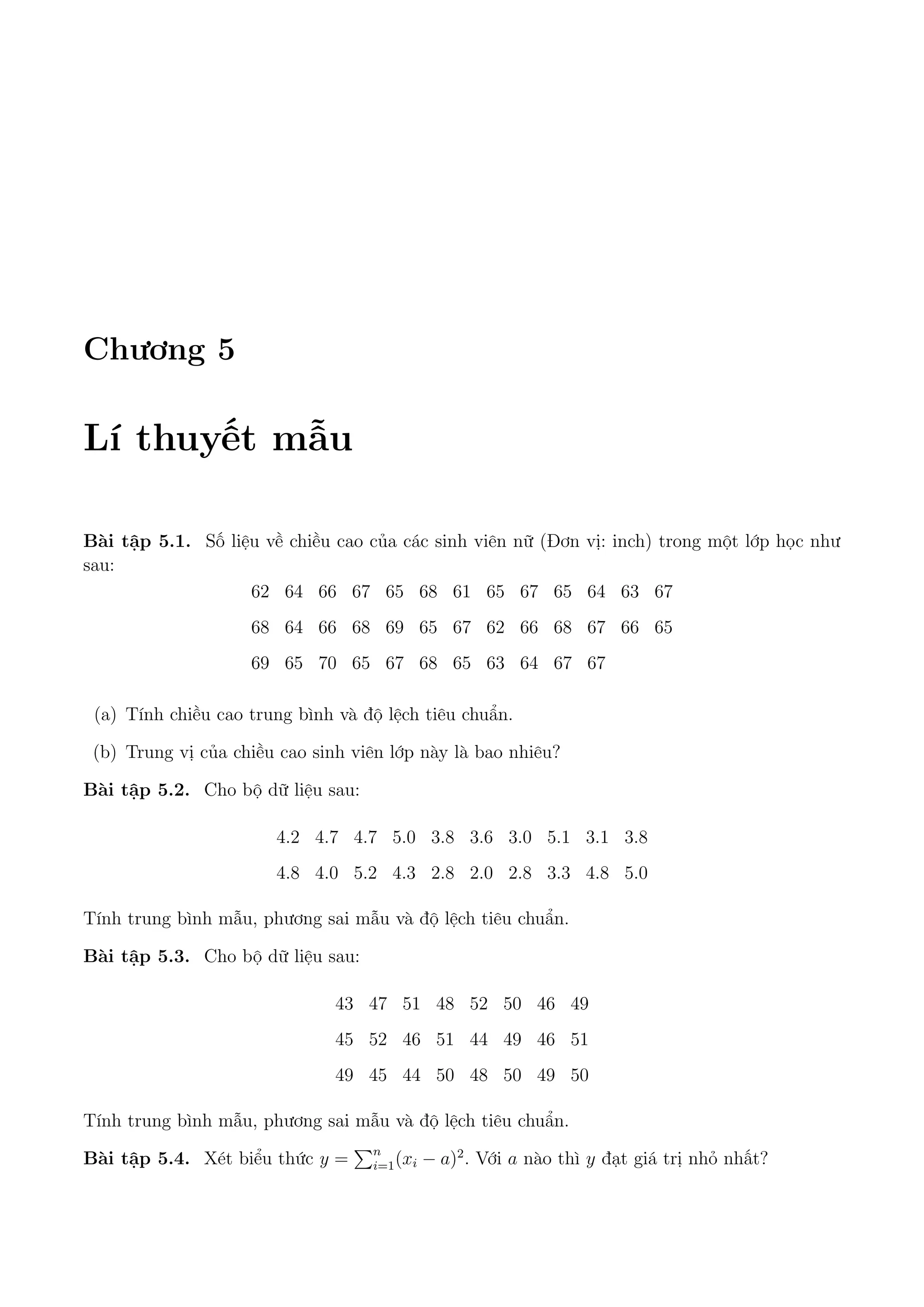 Bai tap xac suat thong ke | PDF