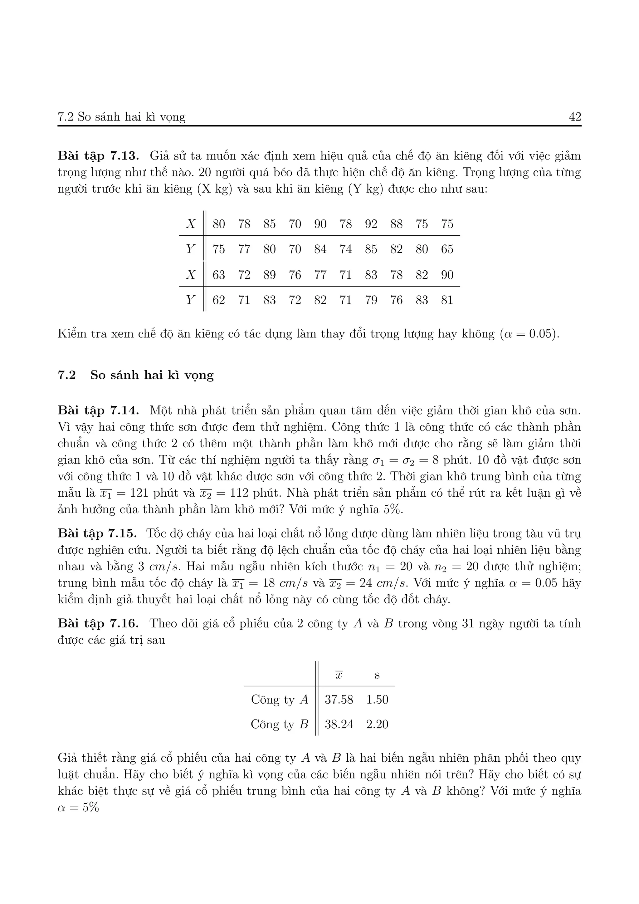 Bai tap xac suat thong ke | PDF