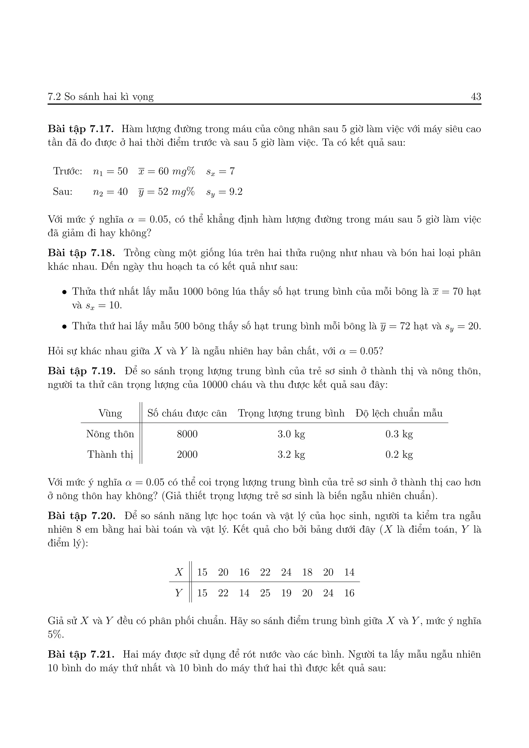 Bai tap xac suat thong ke | PDF