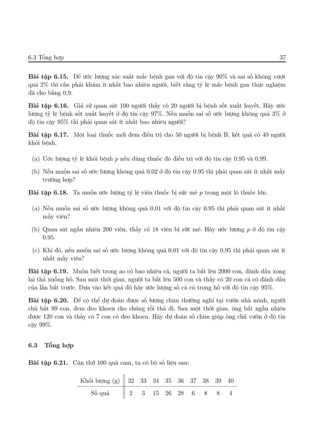 Bai tap xac suat thong ke | PDF