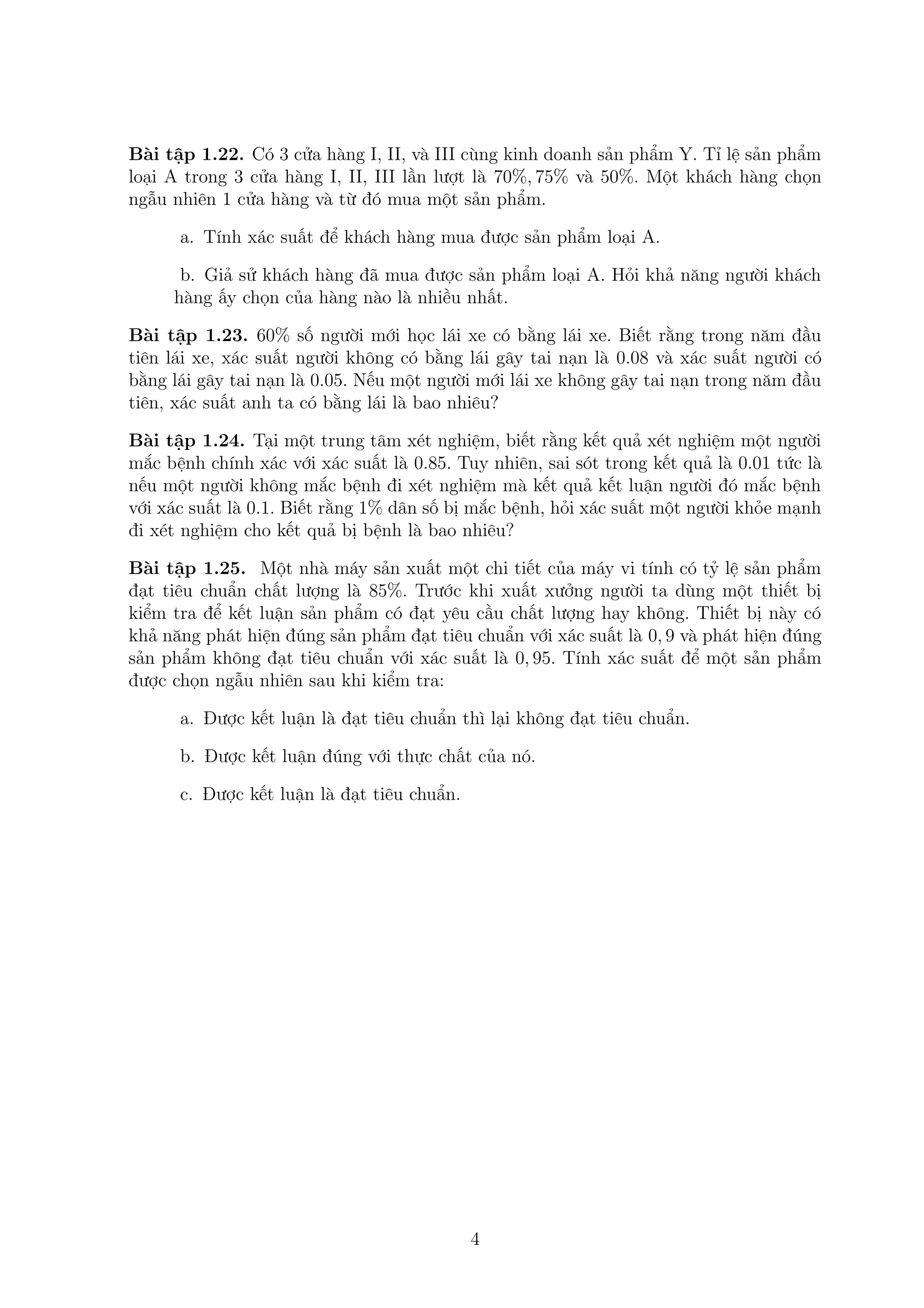 Bai tap xstk b (cap nhat chuong 6 7) | PDF