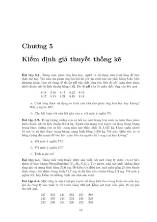 Bai tap xstk b (cap nhat chuong 6 7) | PDF