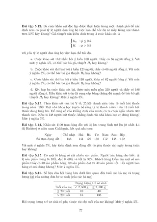 Bai tap xstk b (cap nhat chuong 6 7) | PDF