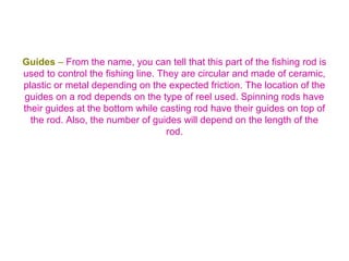 Parts of a Fishing Rod | PPT