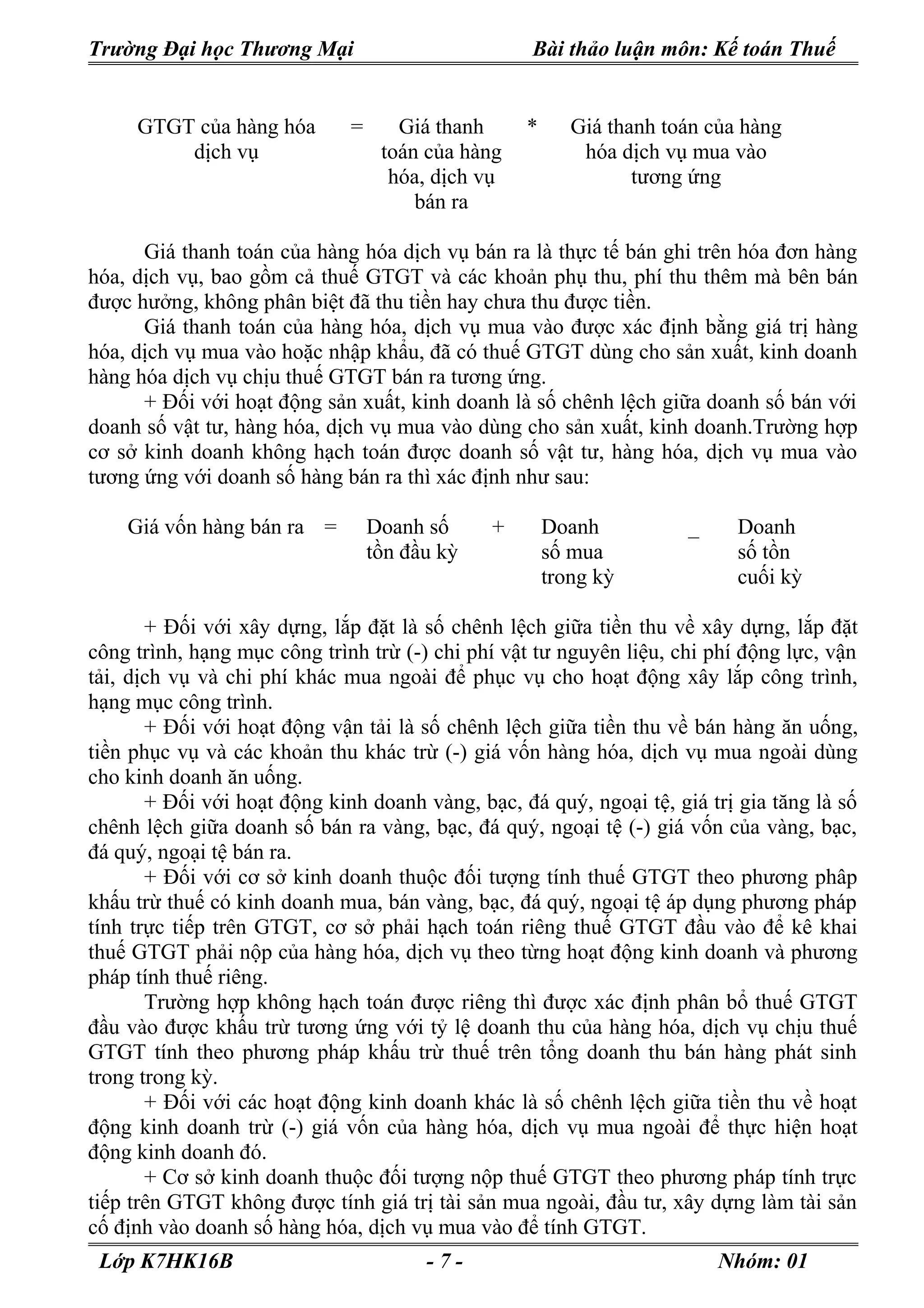 Bai thao luan kt thue | DOC