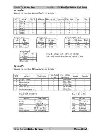 Bai thuc hanh qtvphqhttdvpcb | PDF