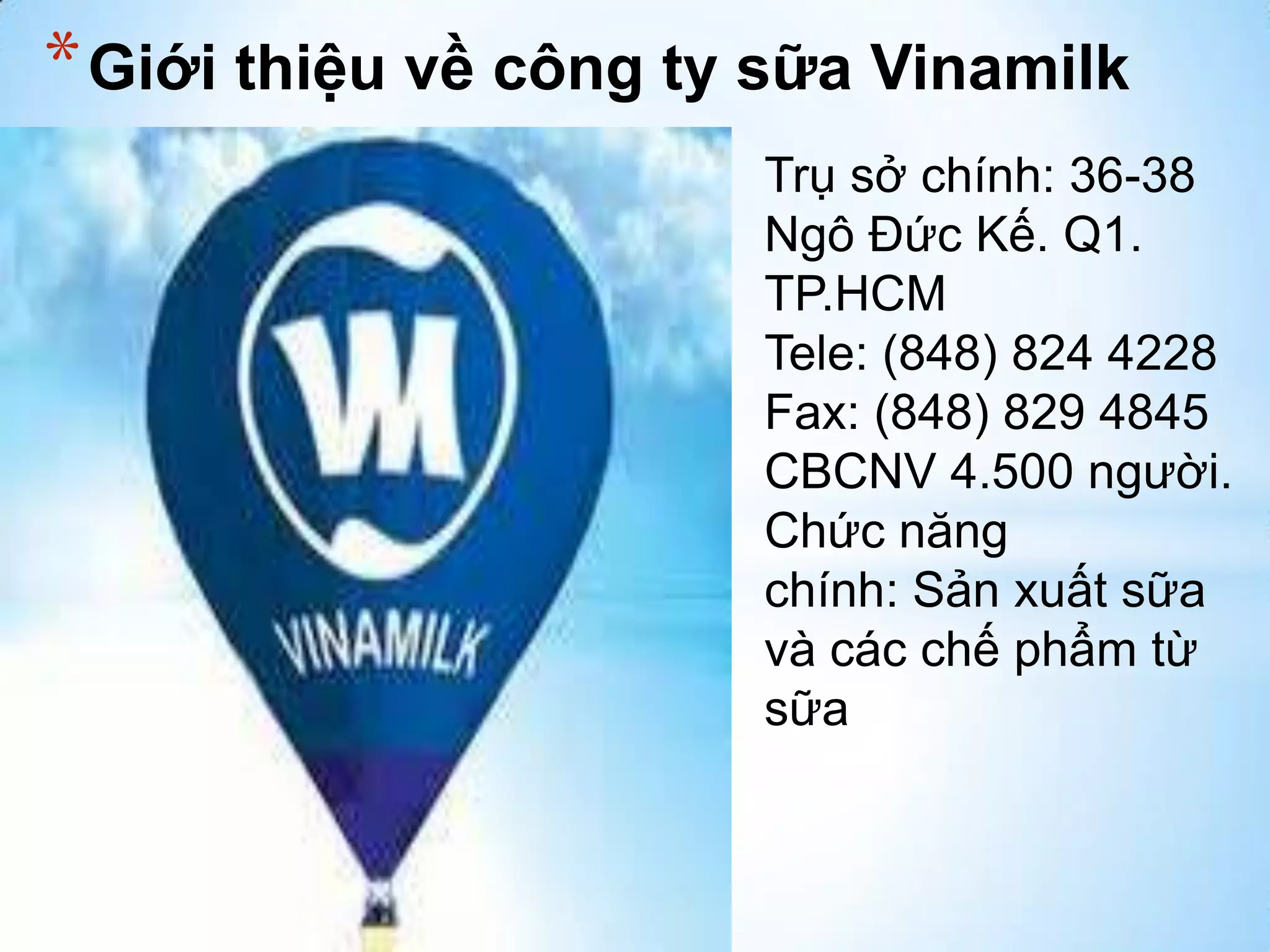 Bai thuyet trinh quan tri chien luoc cty Vinamilk | PPTX