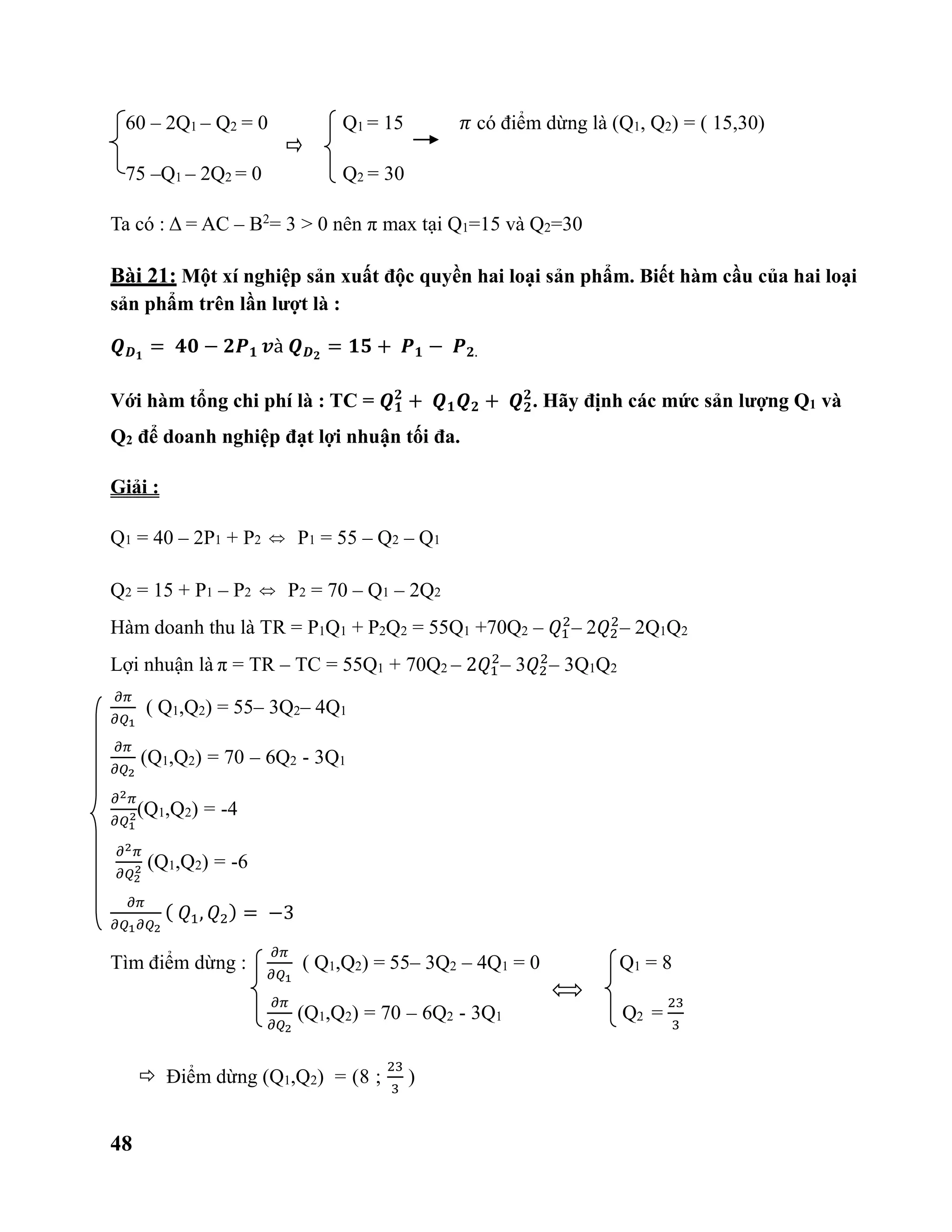 Bai tp dap_an_mo_hinh_toan_kinh_t | PDF