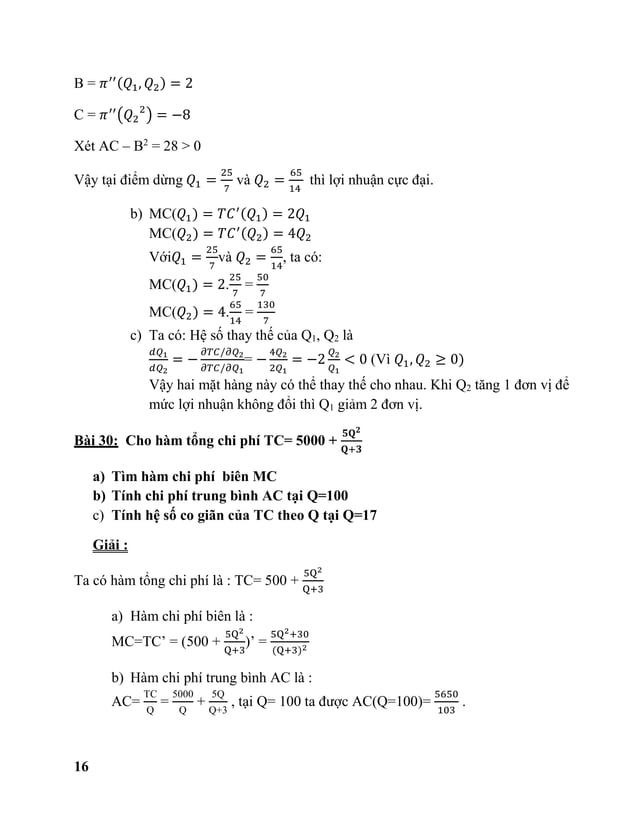 Bai tp dap_an_mo_hinh_toan_kinh_t | PDF