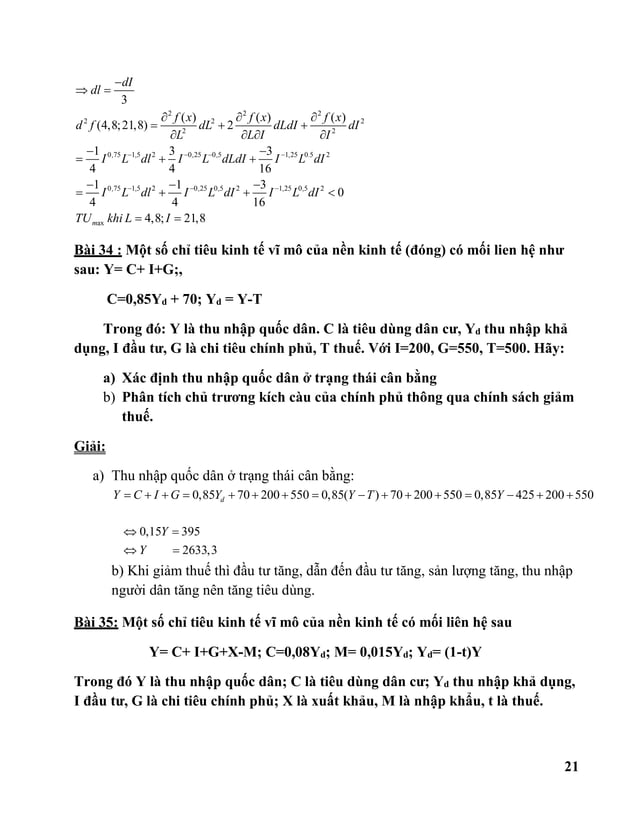 Bai tp dap_an_mo_hinh_toan_kinh_t | PDF