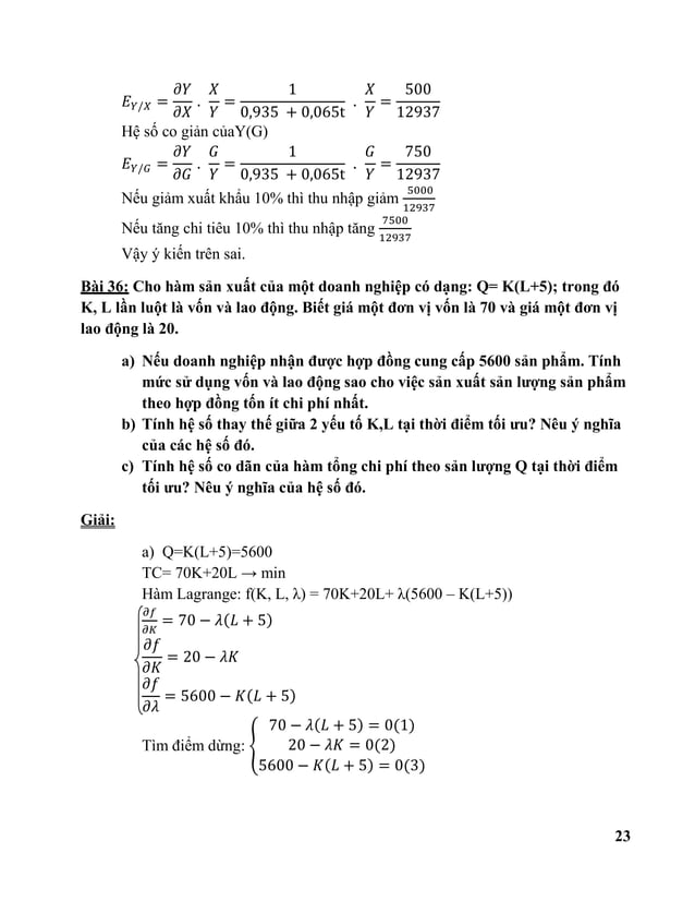Bai tp dap_an_mo_hinh_toan_kinh_t | PDF