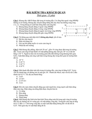 Bai trac nghiem khach quan | PDF