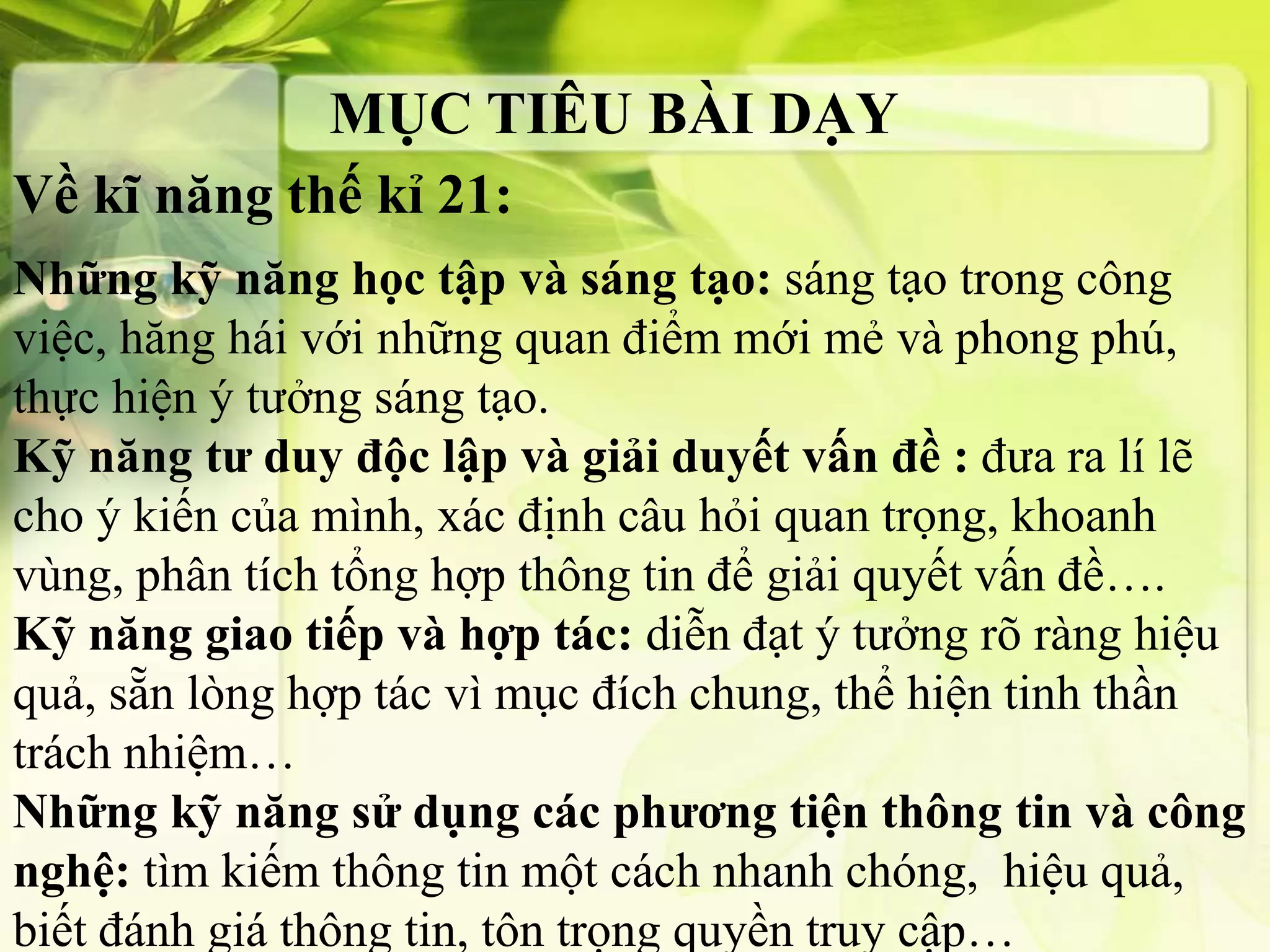 Bai trinh dien_gioi_thieu_bai_day | PPTX