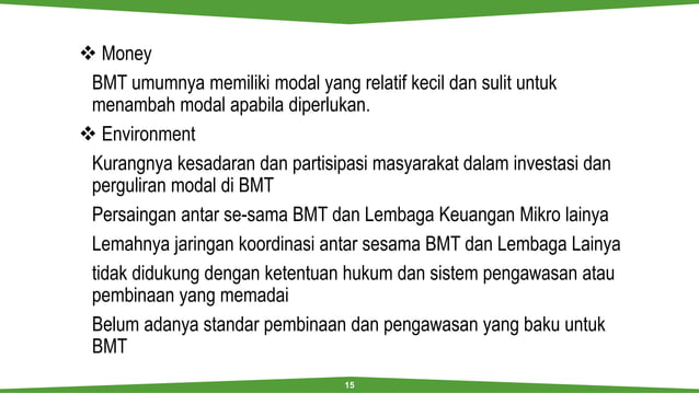 Baitul maal wat tamwil (bmt) | PPT