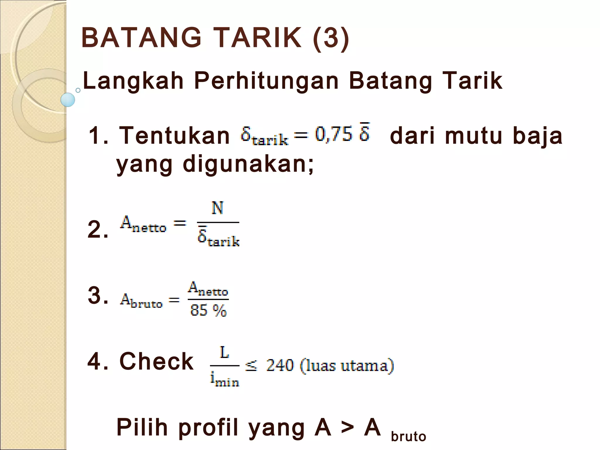 Baja btg tekan + tarik | PPT