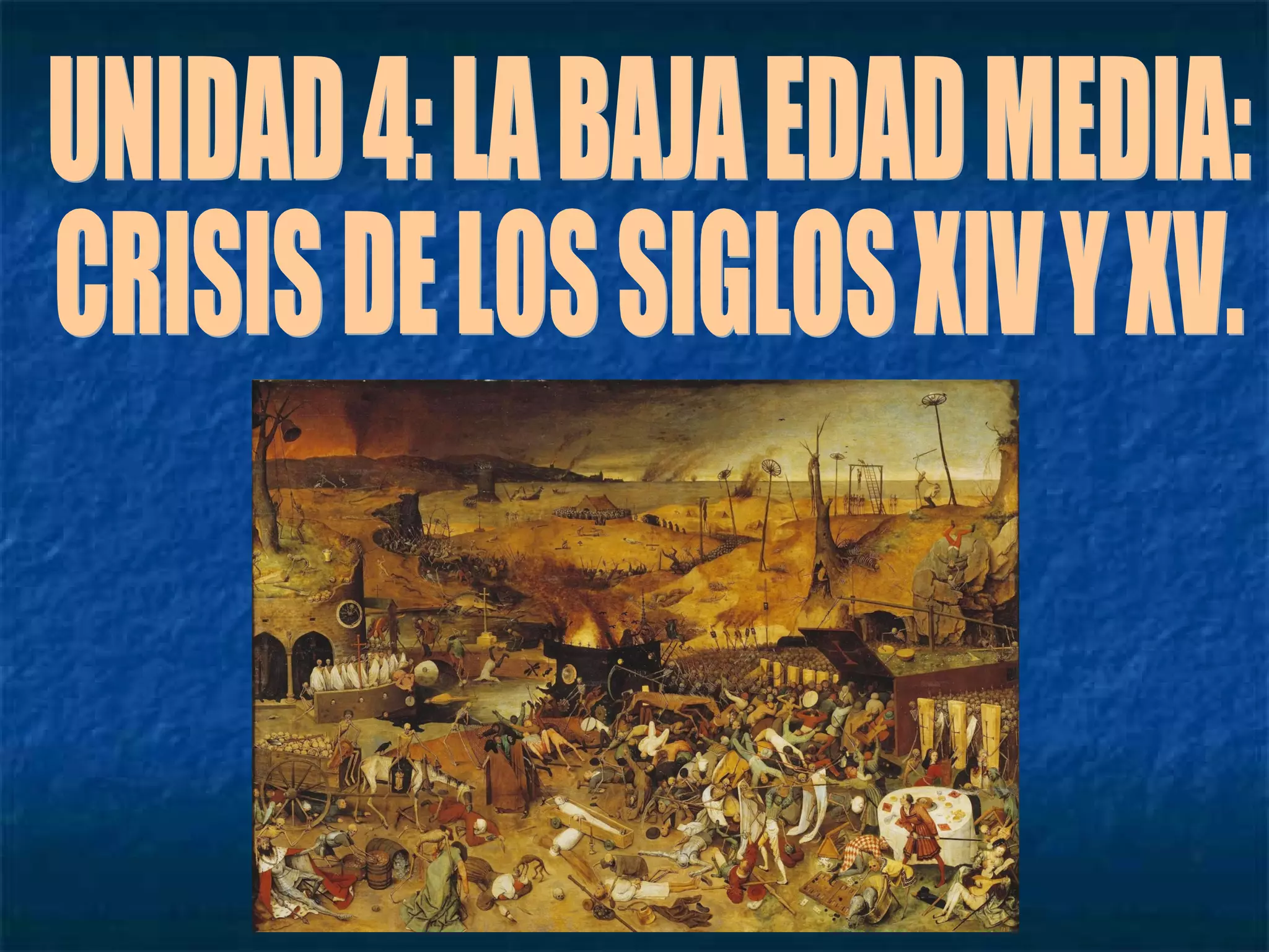 La Baja Edad media. Crisis de los siglos XIV y XV | PDF