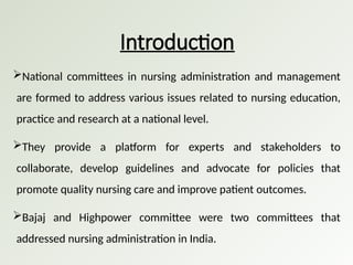 Bajaj Committee and High-power Committee .pptx