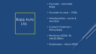 Bajaj auto introduction ppt bajaj introduction history brand position ...