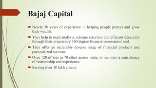 Bajaj capital - Company Overview | PPTX