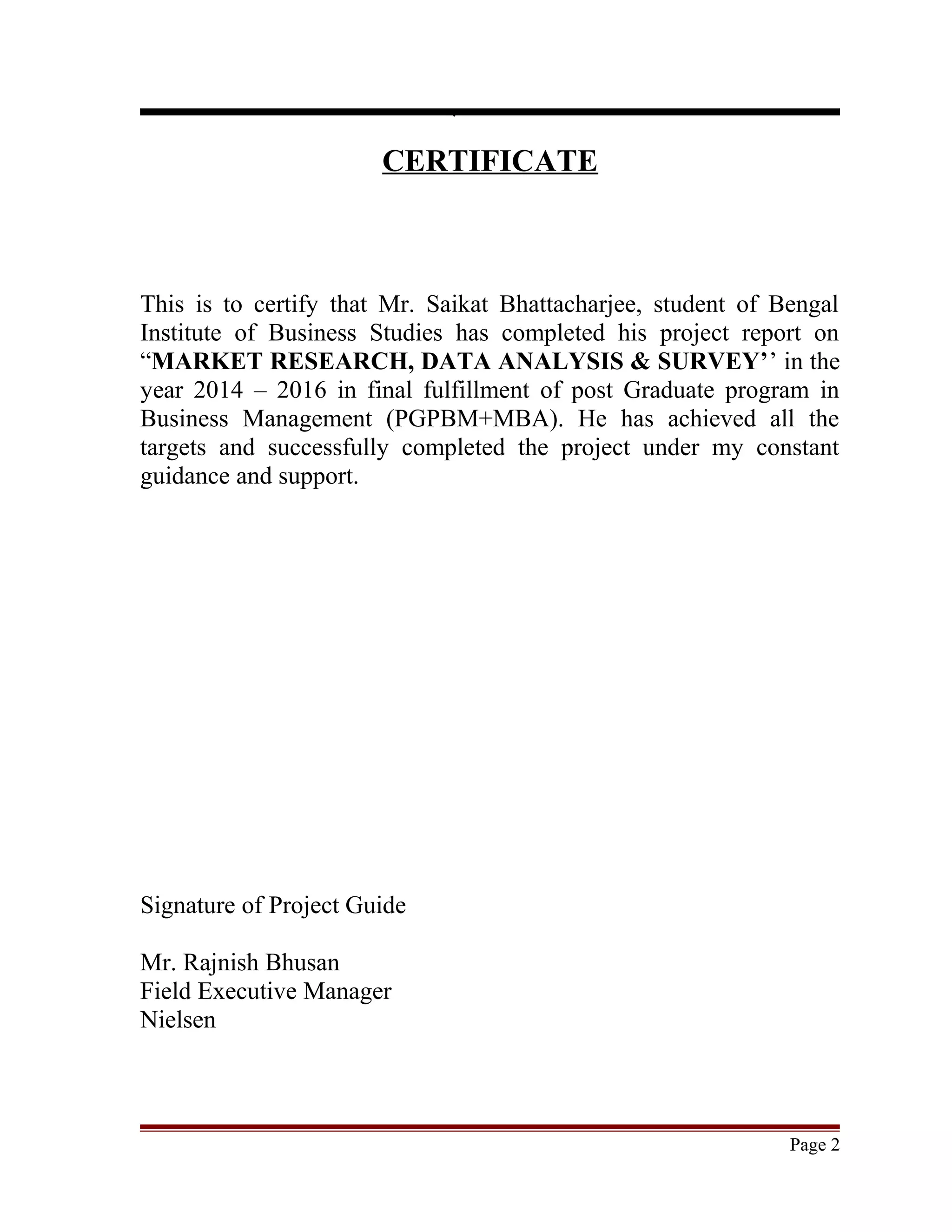 Bajaj project final | PDF