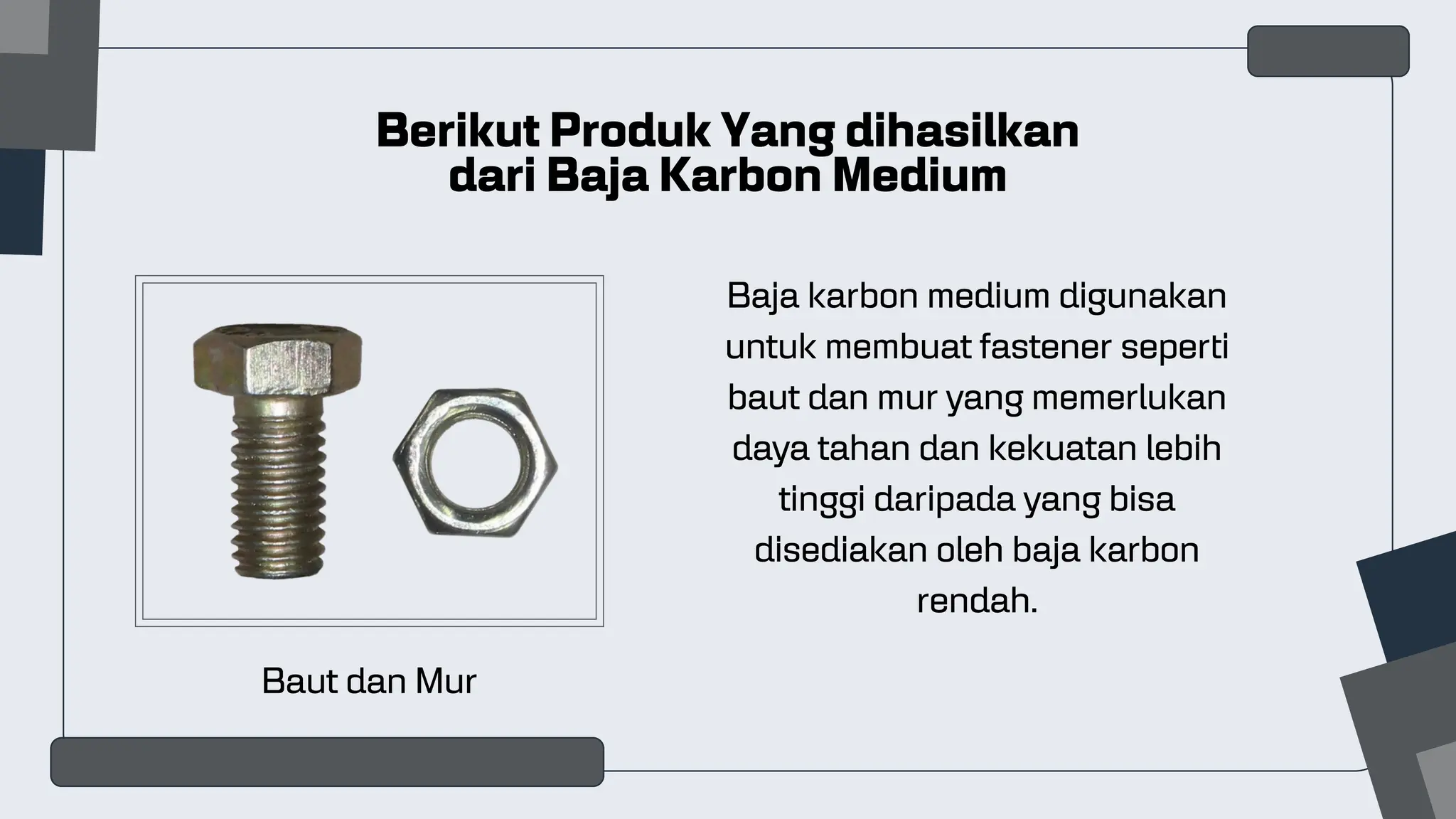 Materi Presentasi tentang Baja Karbon Medium | PDF