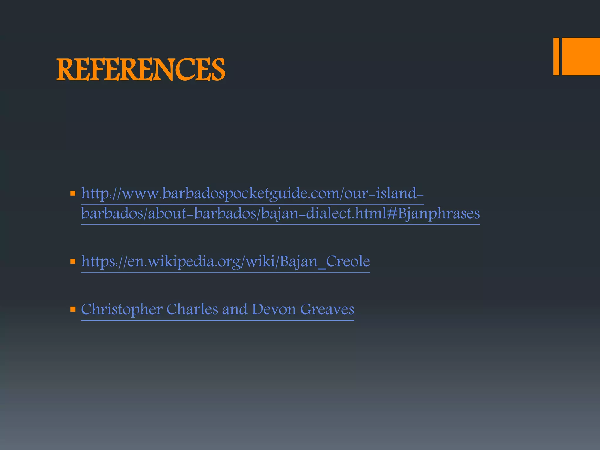 Bajan creole Presentation | PPTX