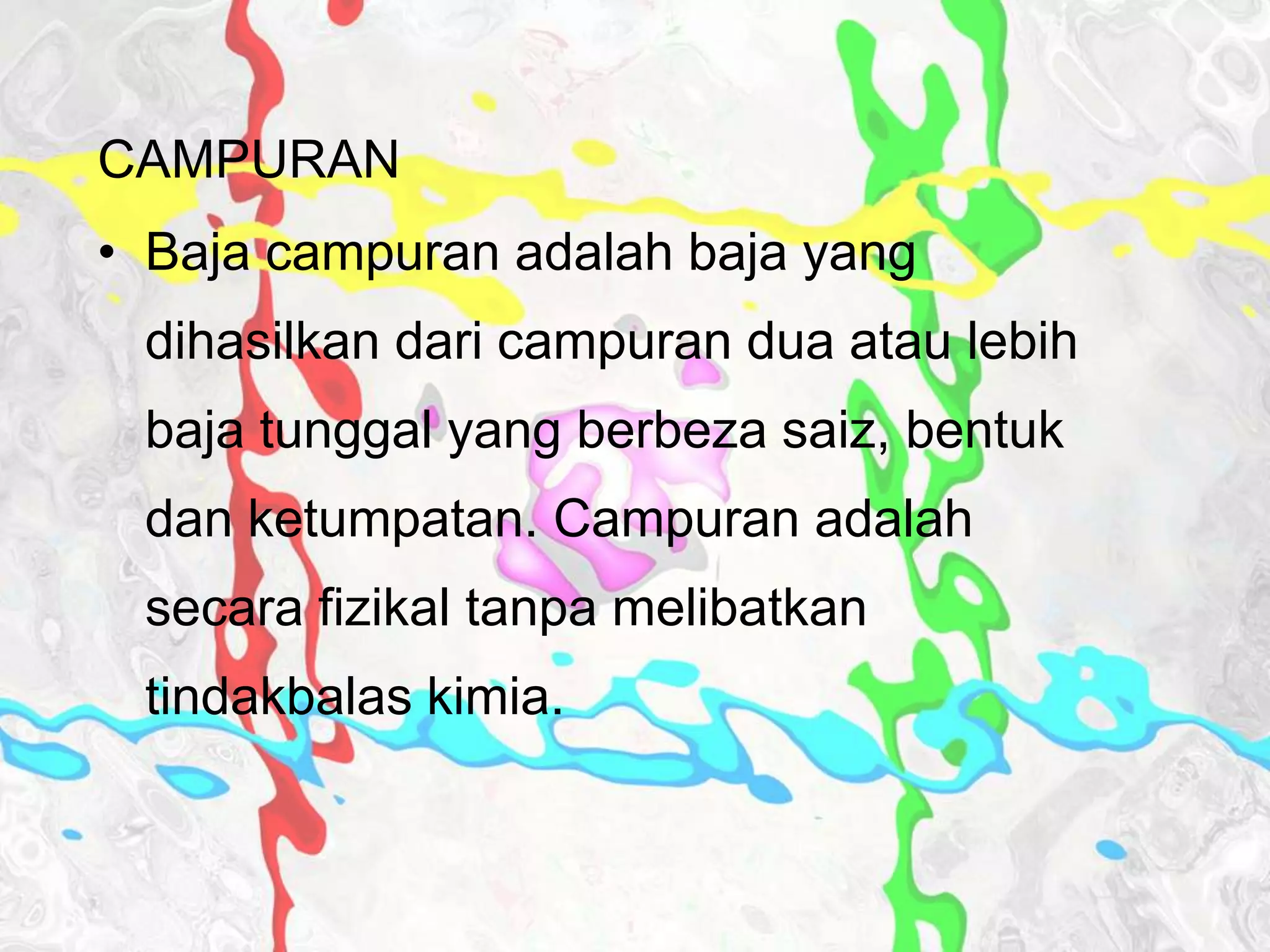 Baja organik dan baja inorganik group4org | PPTX