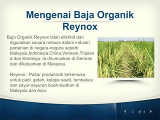 Baja Organik Terbaik - Pilihan No.1 Di Asia | PPT