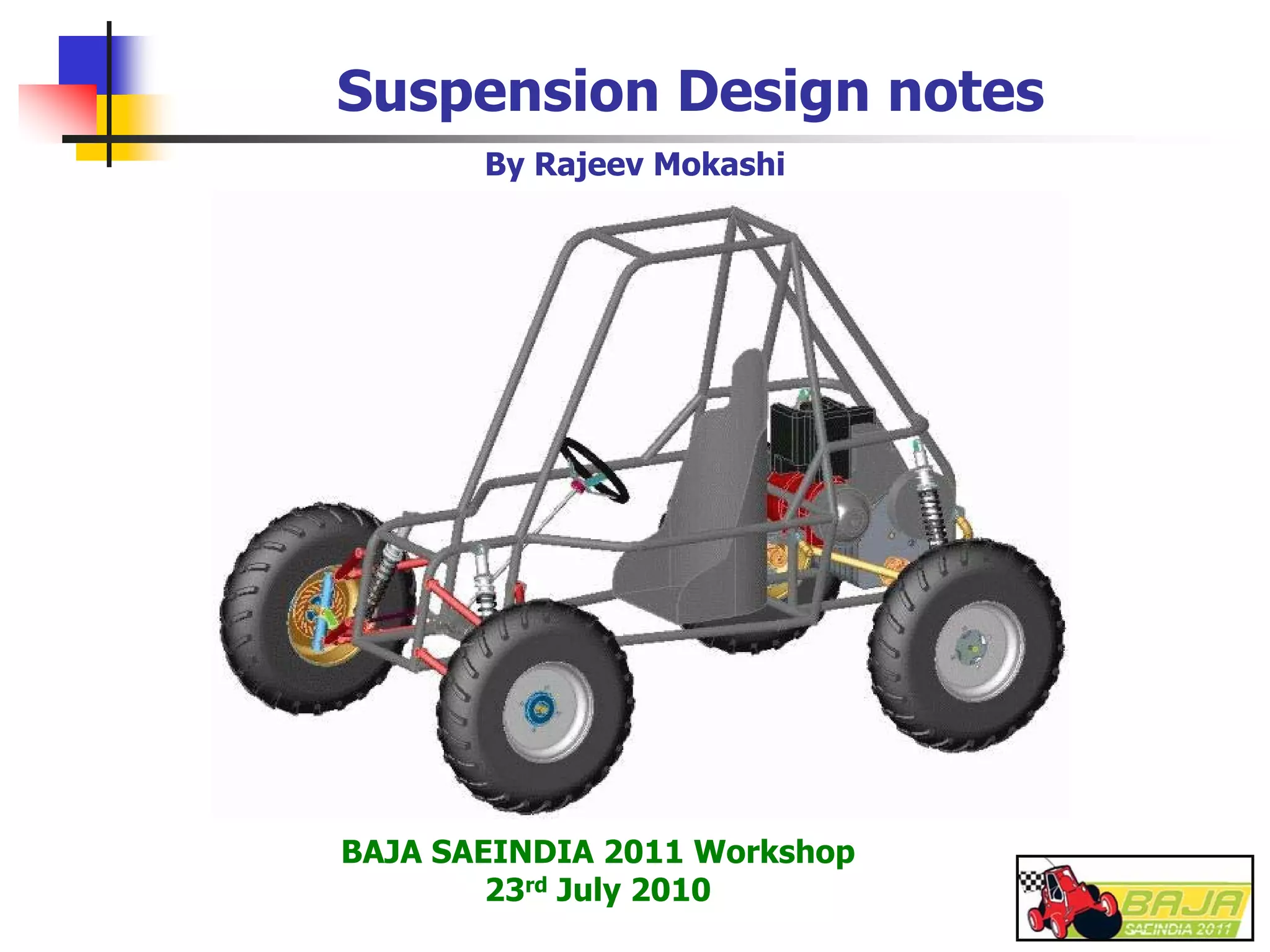 Baja sae india suspension design | PDF