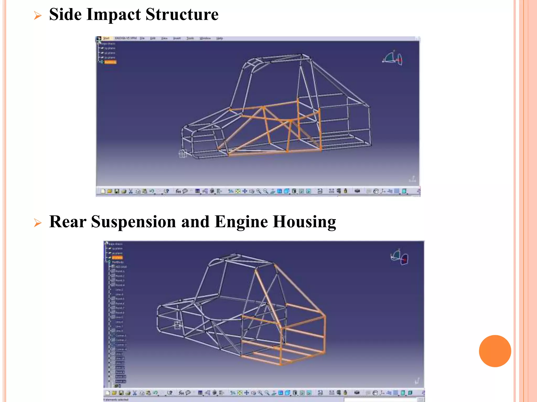 Baja vehicle chasis design & analysis | PPTX