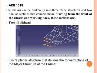 Baja vehicle chasis design & analysis | PPTX