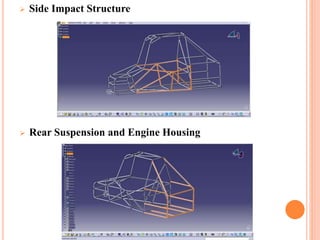 Baja vehicle chasis design & analysis | PPTX