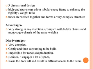 Baja vehicle chasis design & analysis | PPTX
