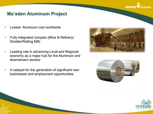 Saudi Arabian Mining Company | PPTX | Commodities | Economy