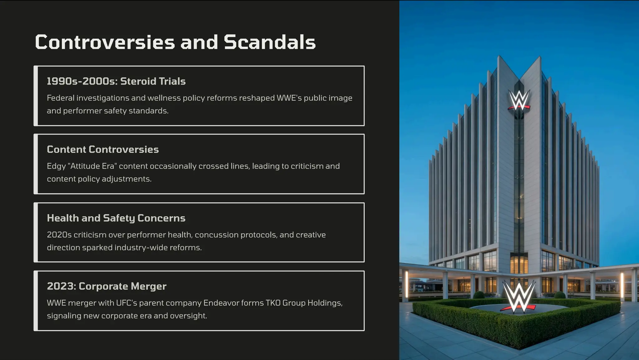 The History of Professional Wrestling: WWE's Legendary Journey | PDF