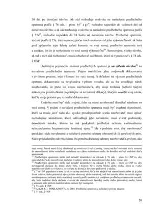 Bakalárska práca - Predbežné opatrenia v občianskom súdnom konaní | PDF