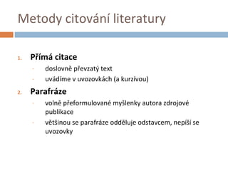 Bibliograficke citace