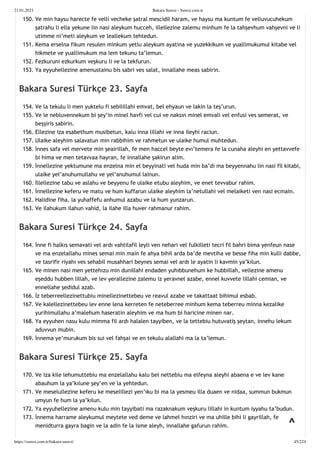 Bakara suresi suresi.com.tr
