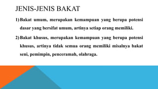 Bakat dan minat | PPTX