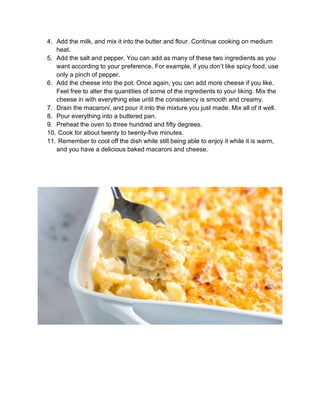 baked macaroni and cheese - final draft w/ changes | PDF