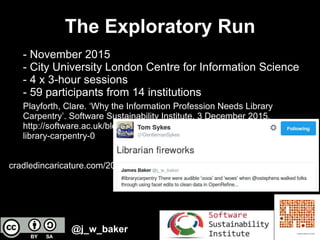 Library Carpentry: software skills training for library professionals ...