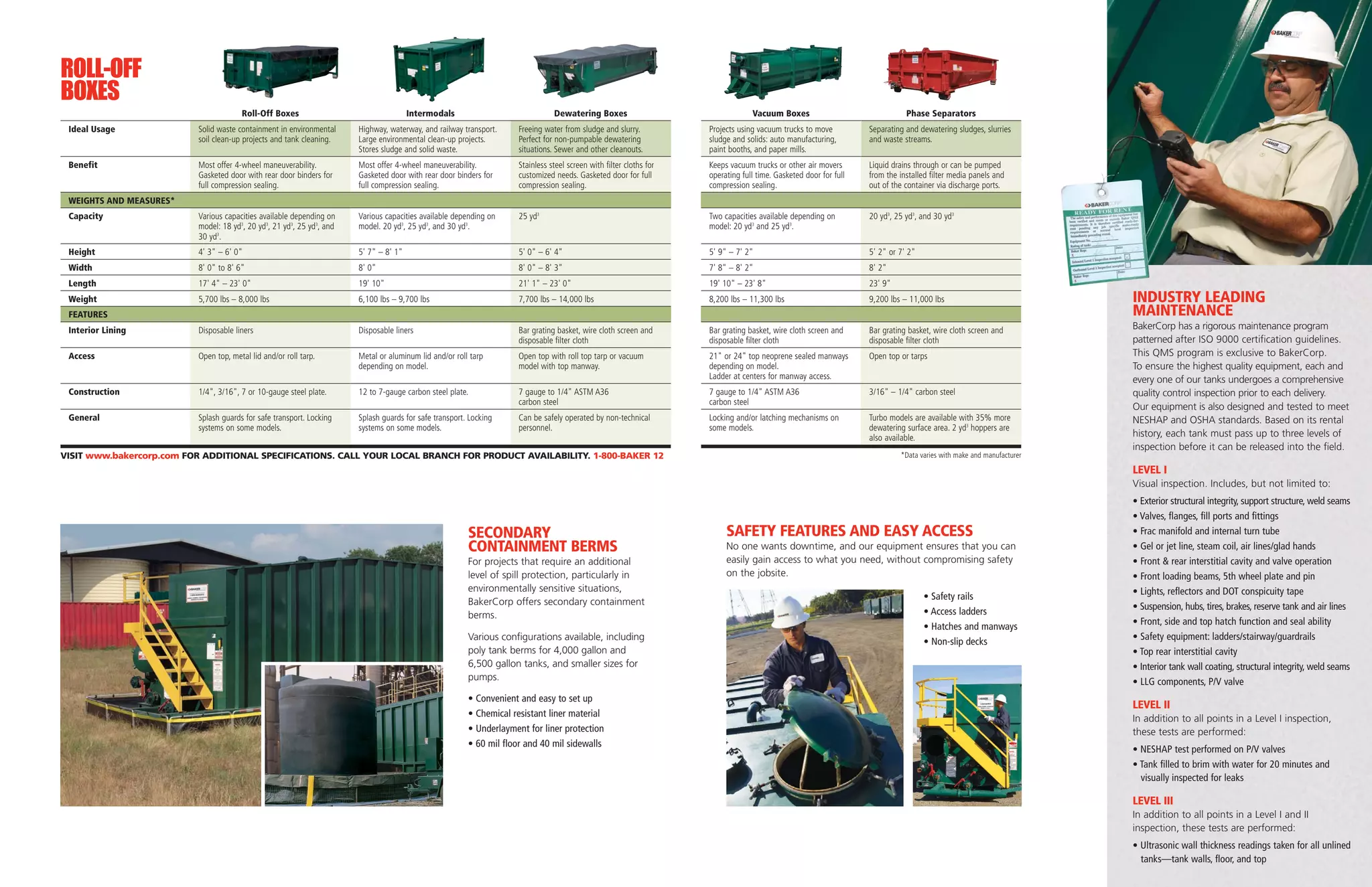 Baker Corp Product Information | PDF