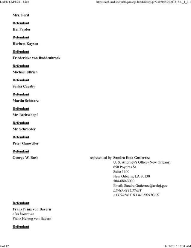 BAKER DONELSON - KAKOSCH vs SIEMENS CORPORATION (Docket Sheet) | PPT