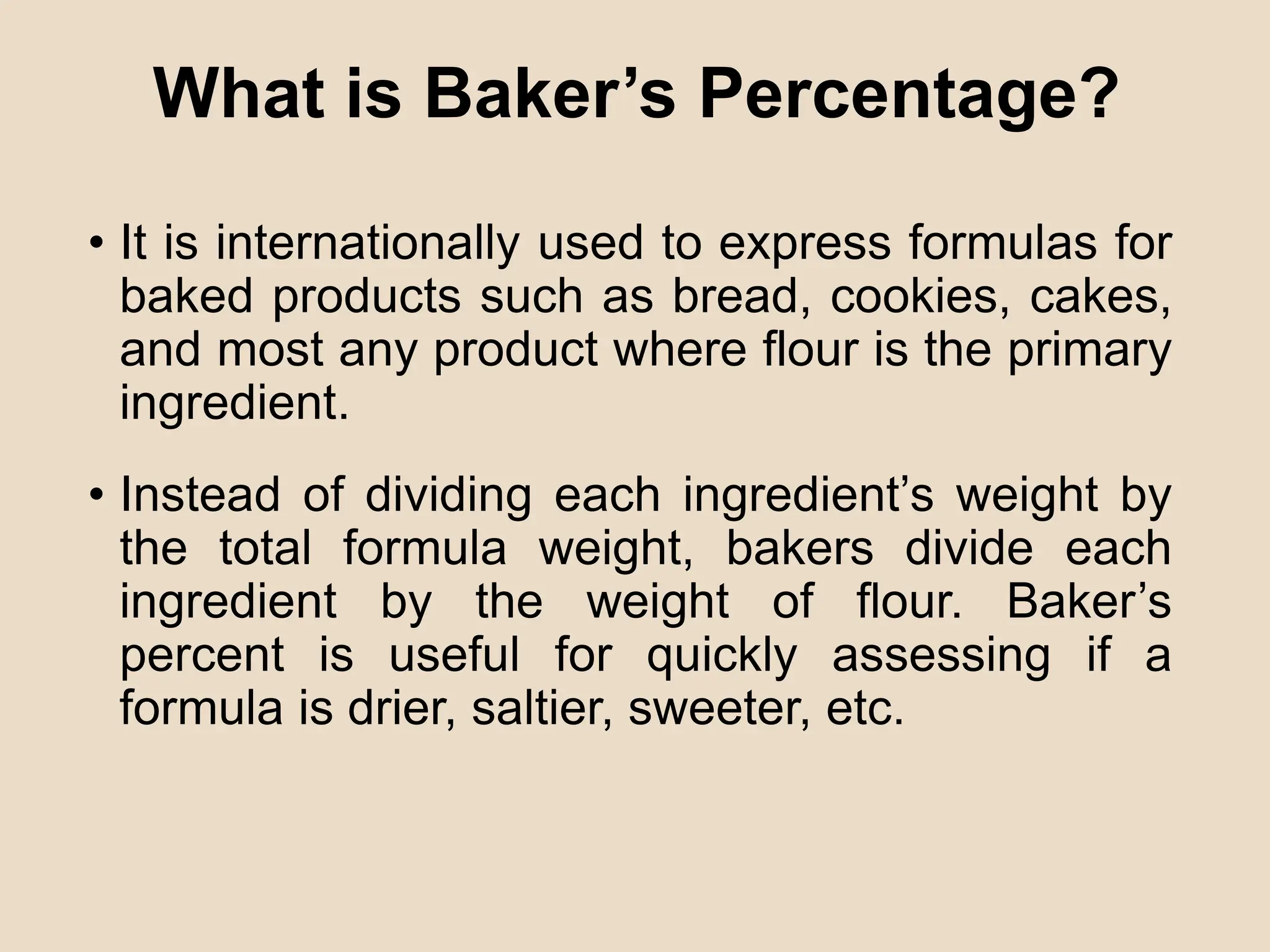 bakerspercentage | PDF
