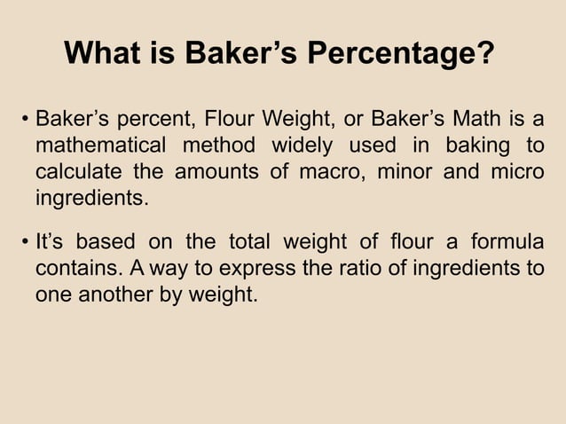 bakerspercentage | PPT